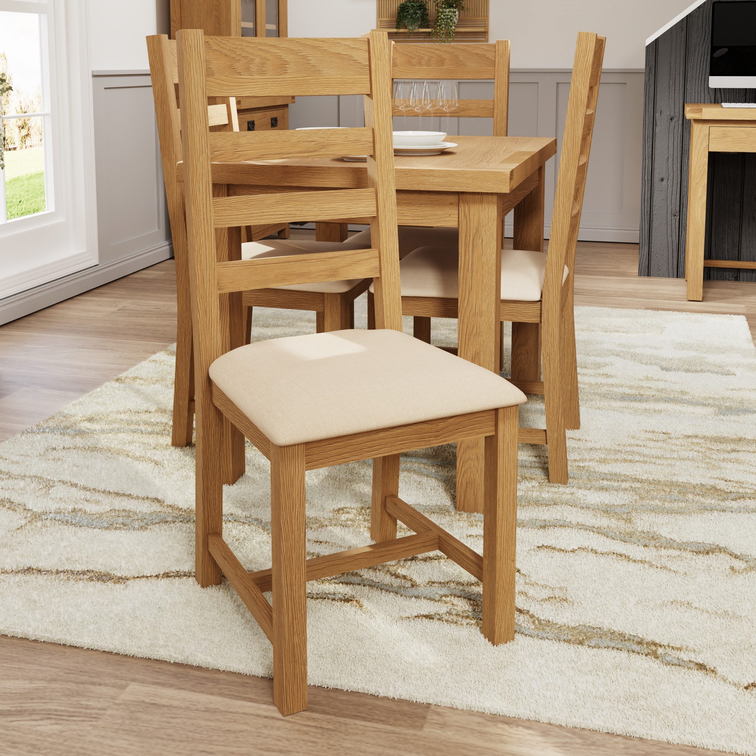 Oak Dining Chairs - Oak Castle Furniture
